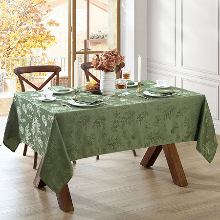 Click here for Elrene Elegant Woven Leaves Jacquard Damask Tablec... prices