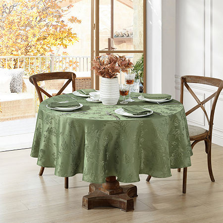 Click here for Elrene Elegant Woven Leaves Jacquard Damask Tablec... prices