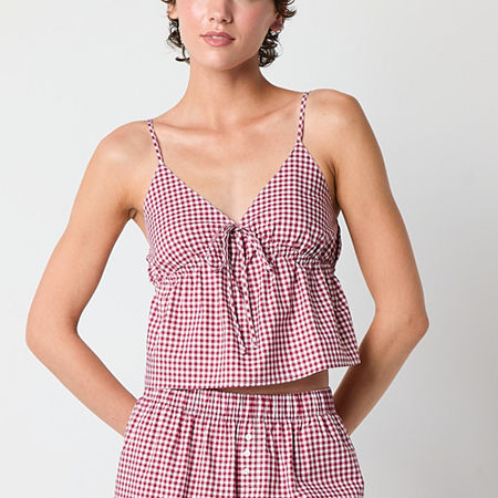 Click here for Arizona Body Womens Poplin V Neck Sleeveless Junio... prices