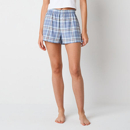 Click here for Arizona Body Womens Flannel Juniors Pajama Shorts... prices