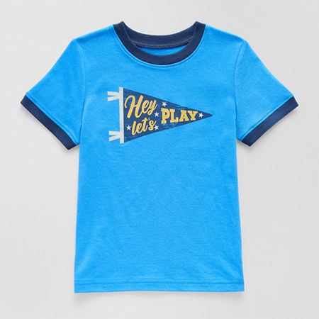 Click here for Okie Dokie Toddler & Little Boys Crew Neck Short S... prices