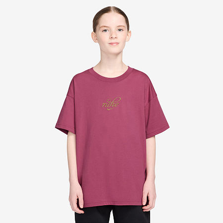 Click here for Nike Girls 7-16 Sportswear Loose Fit Short-Sleeve... prices