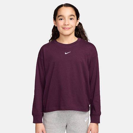 Click here for Nike Big Kid Girls Crew Neck Long Sleeve Active T-... prices