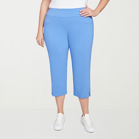 Click here for Hearts Of Palm Womens Plus Straight Mid Rise Capri... prices