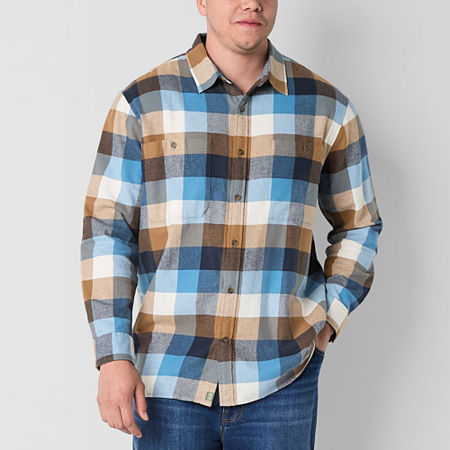 Click here for mutual weave Mens Long Sleeve Regular Fit Big and... prices