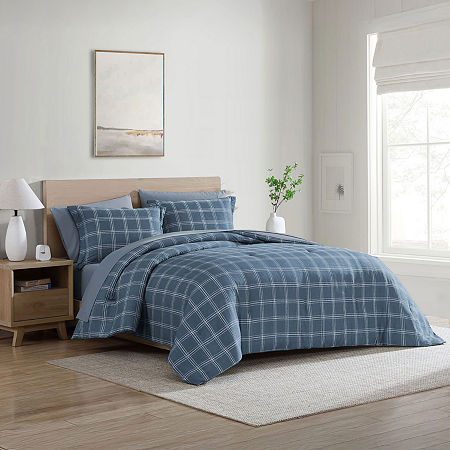 Click here for Swift Home Grid Plaid Reversible 7-Pc. Comforter S... prices