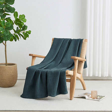 Click here for Patina Vie Maison Cotton Waffle Weave Throw Blanke... prices