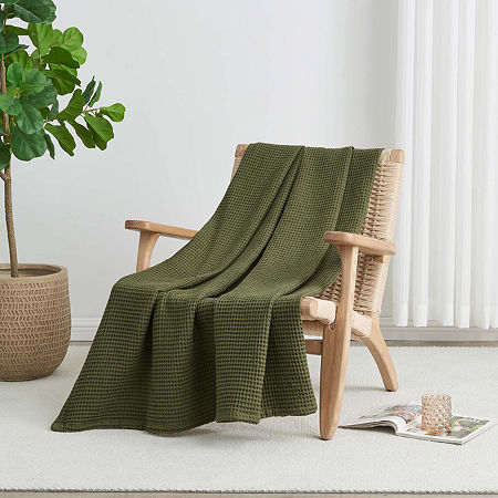 Click here for Patina Vie Maison Cotton Waffle Weave Throw Blanke... prices