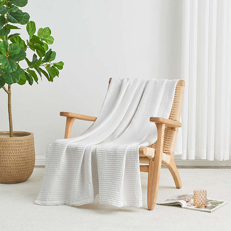 Click here for Patina Vie Maison Cotton Waffle Weave Throw Blanke... prices