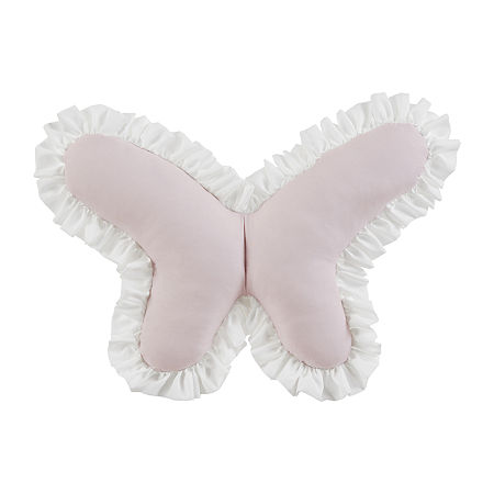 Click here for INK+IVY Kids Ruffled Butterfly Throw Pillow  One S... prices