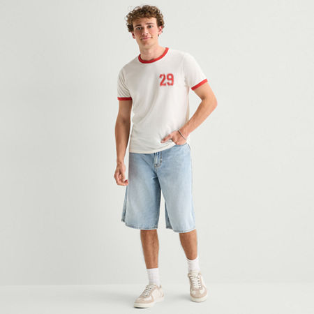 Click here for Arizona Super Baggy Fit Mens 14 Denim Short  28  B... prices
