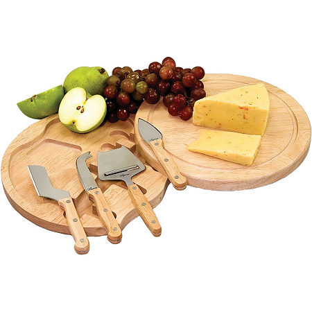 Toscana by Picnic Time Circo Cheese Board & Tools Set - Brown