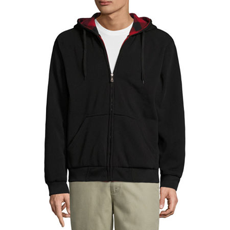 Click here for Reversible Buffalo Plaid Fleece Hoodie  Medium  Bl... prices