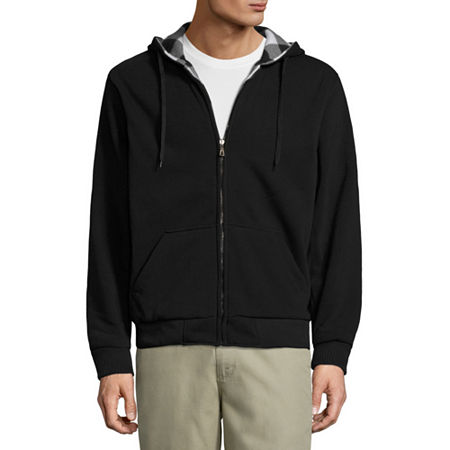 Click here for Reversible Buffalo Plaid Fleece Hoodie  Large  Bla... prices