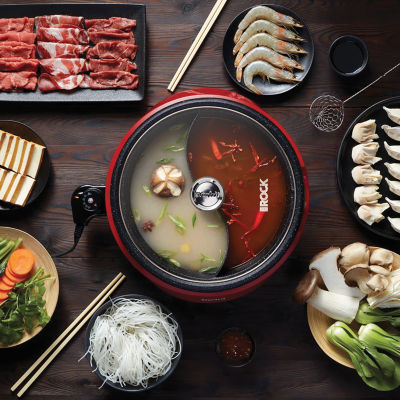 THE ROCK by Starfrit Dual-Sided 3.2-qt. Electric Hot Pot SRFT024425 ...