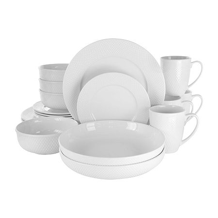 Click here for Elama Maisy 18-pc. Porcelain Dinnerware Set  One S... prices