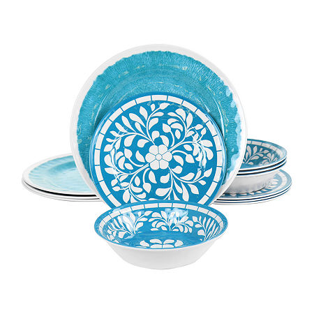 Click here for Elama Telly 12-pc. Melamine Dinnerware Set  One Si... prices