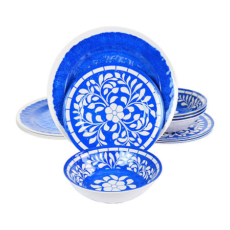Click here for Elama Nelly 12-pc. Melamine Dinnerware Set  One Si... prices