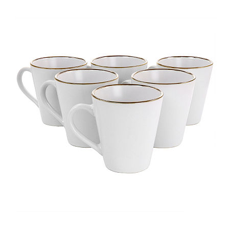 Click here for Elama Arthur 6-pc. Coffee Mug  One Size  White prices
