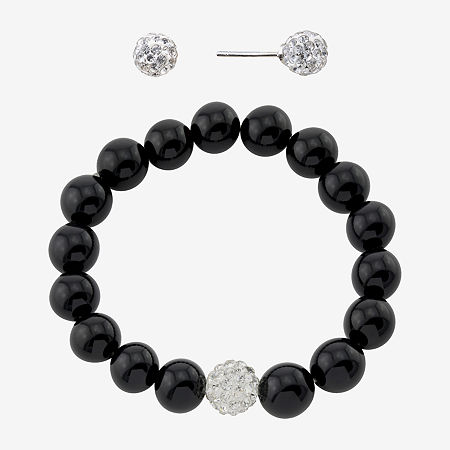 Click here for Sparkle Allure Stretch Bracelet & Stud Earring Wom... prices