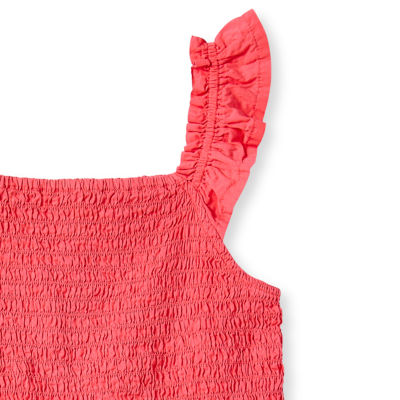 Thereabouts Little & Big Girls Square Neck Tank Top, Color: Dubarry ...