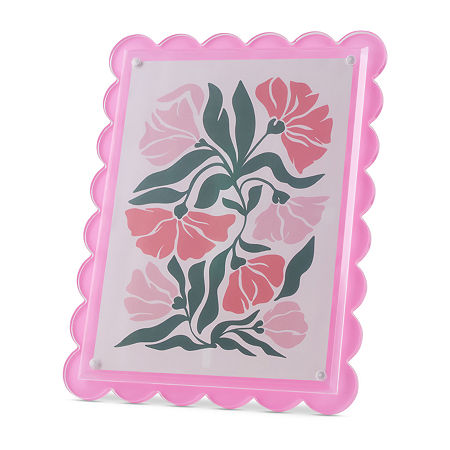 Click here for Pink Sky 5 X 7 Scallop Edge Pink Acrylic 1-Opening... prices