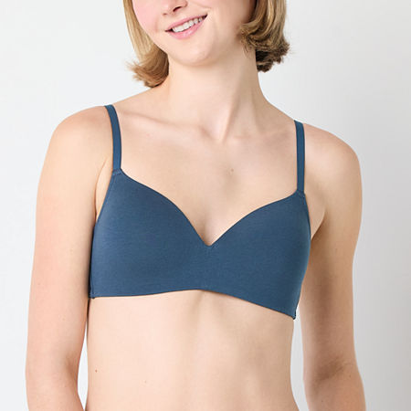 Click here for Arizona Body Cotton Wire Free T-Shirt Bra  A  Blue prices
