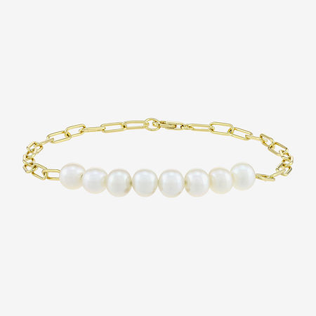 Click here for Womens 14K Gold Over Silver 7.25 Inch Solid Link C... prices