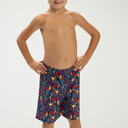 Click here for Dolfin Little & Big Kid Boys Swim Trunks  4  Blue prices