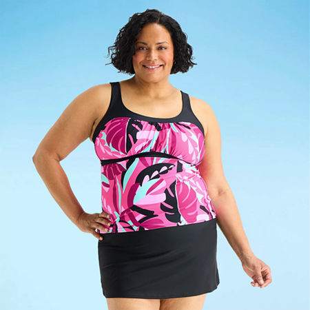 Click here for ZeroXposur Womens Comfort Straps Plus Tankini Swim... prices