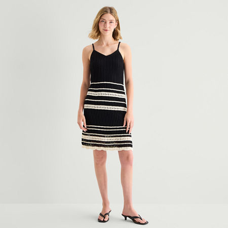 Click here for a.n.a Womens Sleeveless Striped Sweater Dress  Med... prices