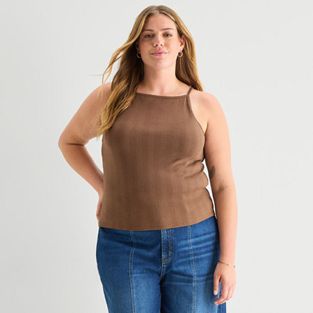 Click here for a.n.a Womens Plus Straight Neck Sleeveless Tank To... prices