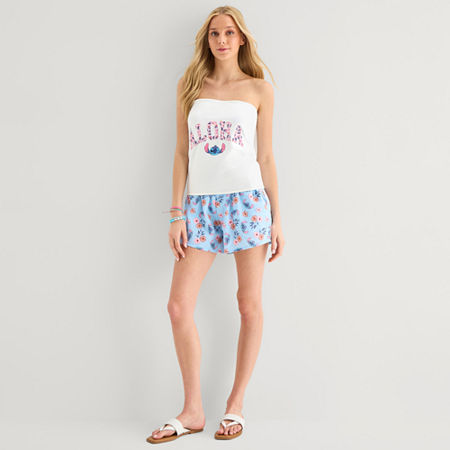 Click here for Stitch Boxer Short Womens Juniors Pull-On Short  L... prices
