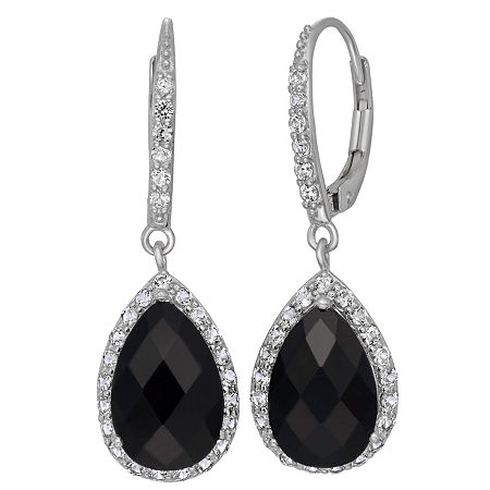 Click here for Genuine Black Onyx & Lab Created White Sapphire St... prices