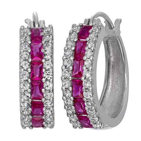 Click here for Lab Created Ruby & Lab Created White Sapphire Ster... prices