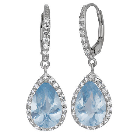 Click here for Lab-Created Aquamarine & White Sapphire Sterling S... prices