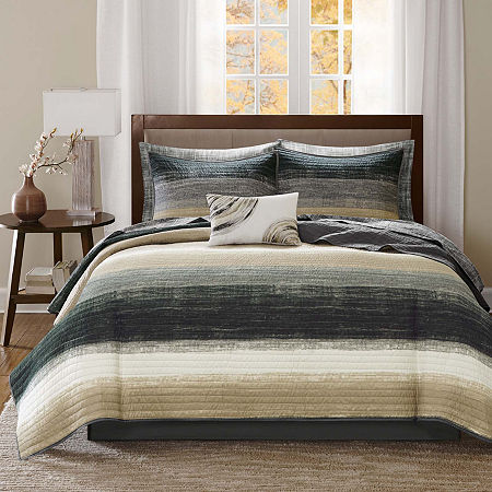Click here for Madison Park Essentials Barret 6-Pc Quilt Set With... prices