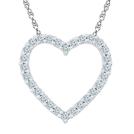 Click here for Womens 1/5 CT. Natural White Diamond 10K Gold Hear... prices