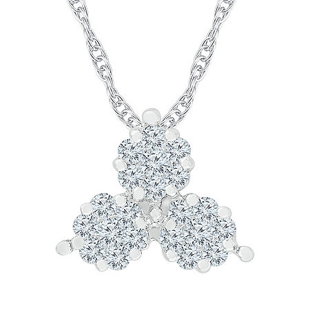 Click here for Womens 1/2 CT. T.W. Natural White Diamond 10K Whit... prices