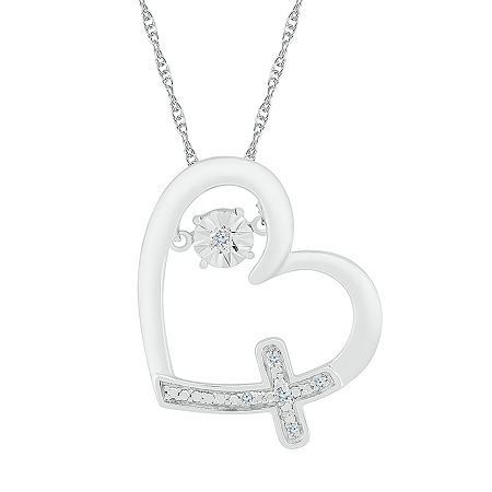 Click here for Womens Diamond Accent Natural White Diamond Sterli... prices