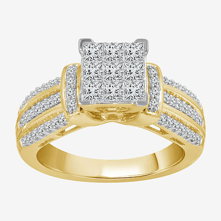 Click here for 1 CT.T.W. Natural Diamond Side Stone Engagement Ri... prices