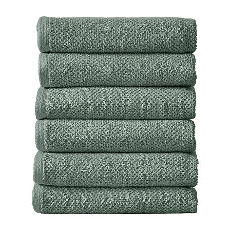 Click here for Linery Popcorn 6-pc. Hand Towel  One Size  Green prices