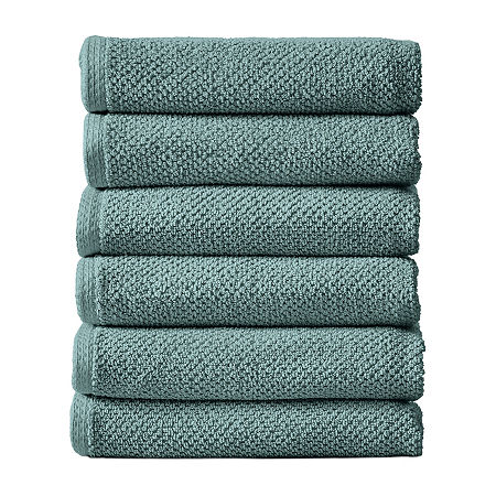 Click here for Linery Popcorn 6-pc. Hand Towel  One Size  Blue prices