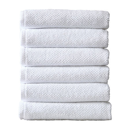 Click here for Linery Popcorn 6-pc. Hand Towel  One Size  White prices