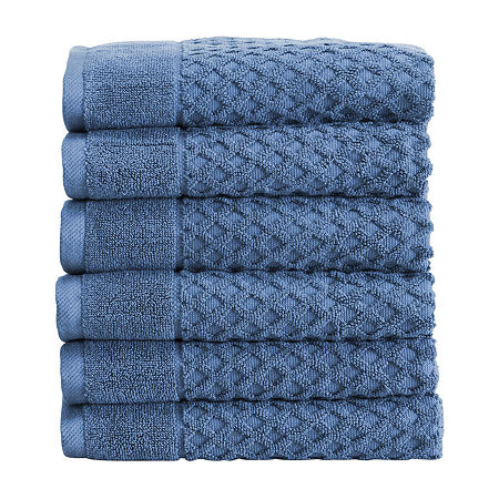 Click here for Linery Diamond 6-pc. Hand Towel  One Size  Blue prices