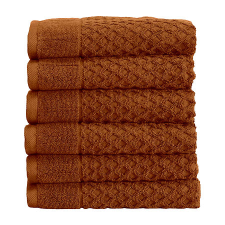 Click here for Linery Diamond 6-pc. Hand Towel  One Size  Brown prices