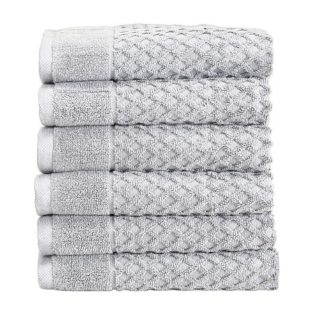 Click here for Linery Diamond 6-pc. Hand Towel  One Size  Gray prices
