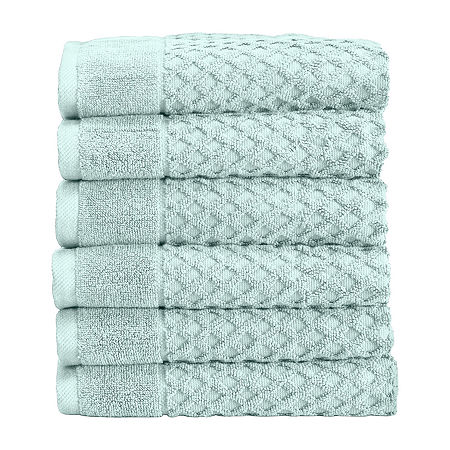 Click here for Linery Diamond 6-pc. Hand Towel  One Size  Blue prices