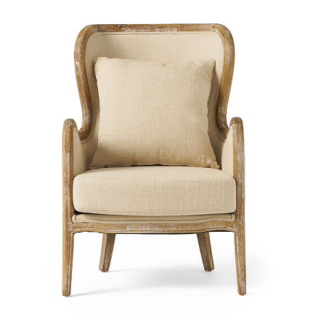 Click here for Crenshaw Curved Slope Arm Chair  One Size  Beige prices