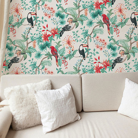 Click here for Tempaper Birds of Paradise Peel & Stick Wallpaper... prices